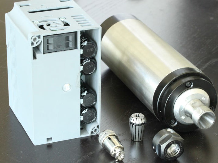 2.2 kW (kilowatt) Water Cooled Spindle with Inverter (VFD) – BuildYourCNC