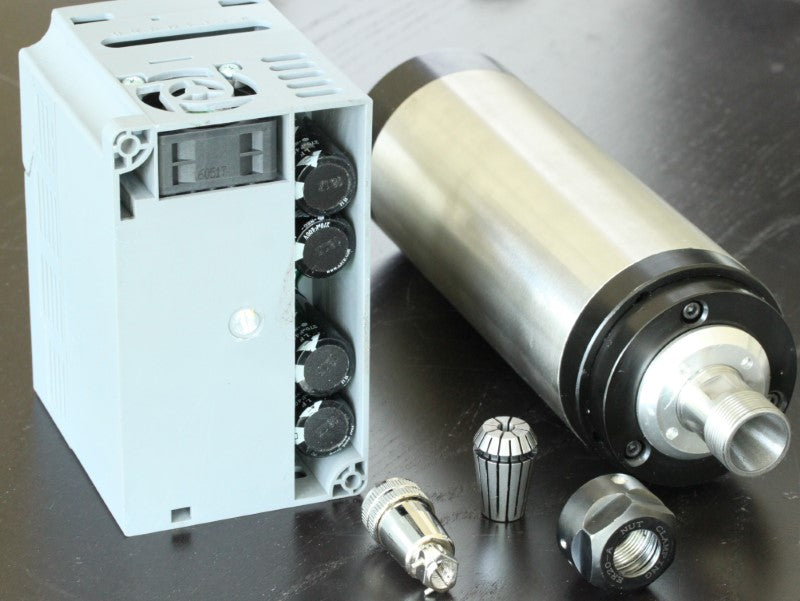 2.2kW Water-Cooled CNC Spindle with VFD – BuildYourCNC