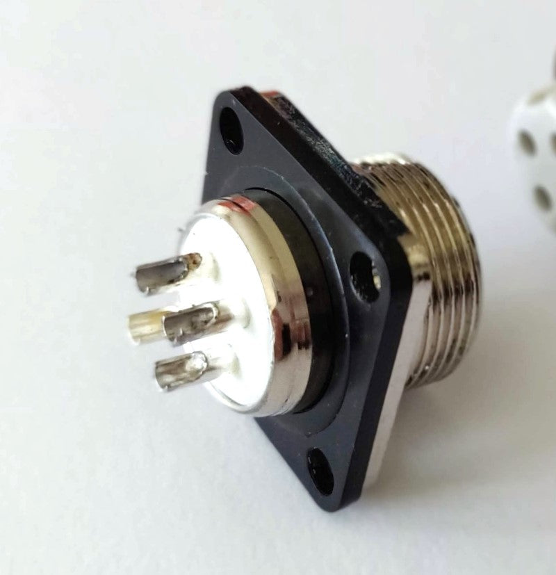 Round Male 4 pin 17mm Threaded Spindle Connector – BuildYourCNC
