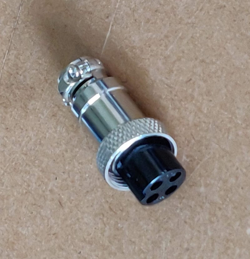 4 Pin Round Female Connector Cable End – BuildYourCNC