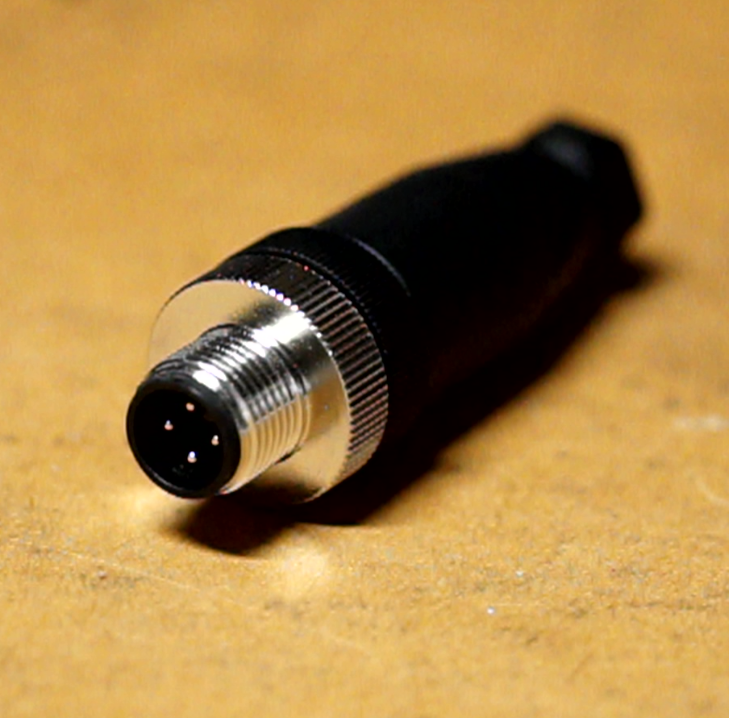 M12 4-Pin Male Sensor Connector A Code (For Proximity, Limit and E-Sto ...