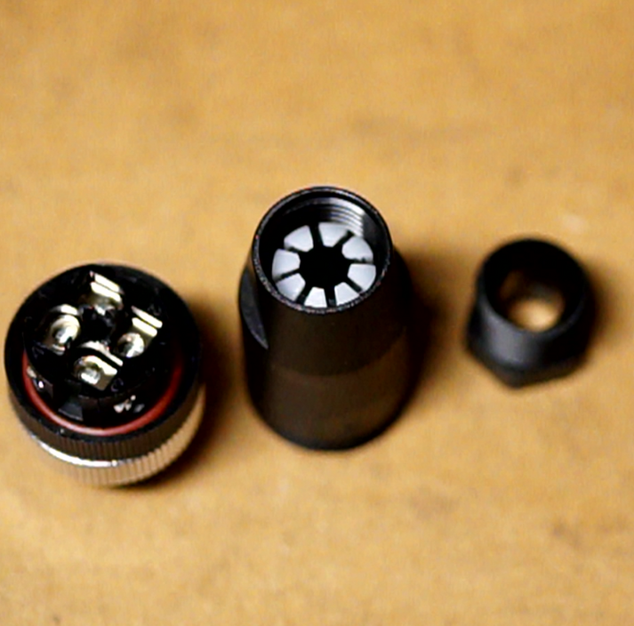 M12 4-Pin Male Sensor Connector A Code (For Proximity, Limit and E-Sto ...