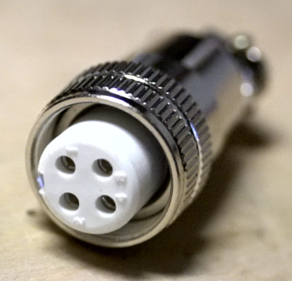 H17 4-Pin Female Spindle Connector | CNC Motor Wiring – BuildYourCNC