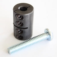 1/4" to 1/4" - Rigid Coupling (Steel) - (1/4" bores at each end ...